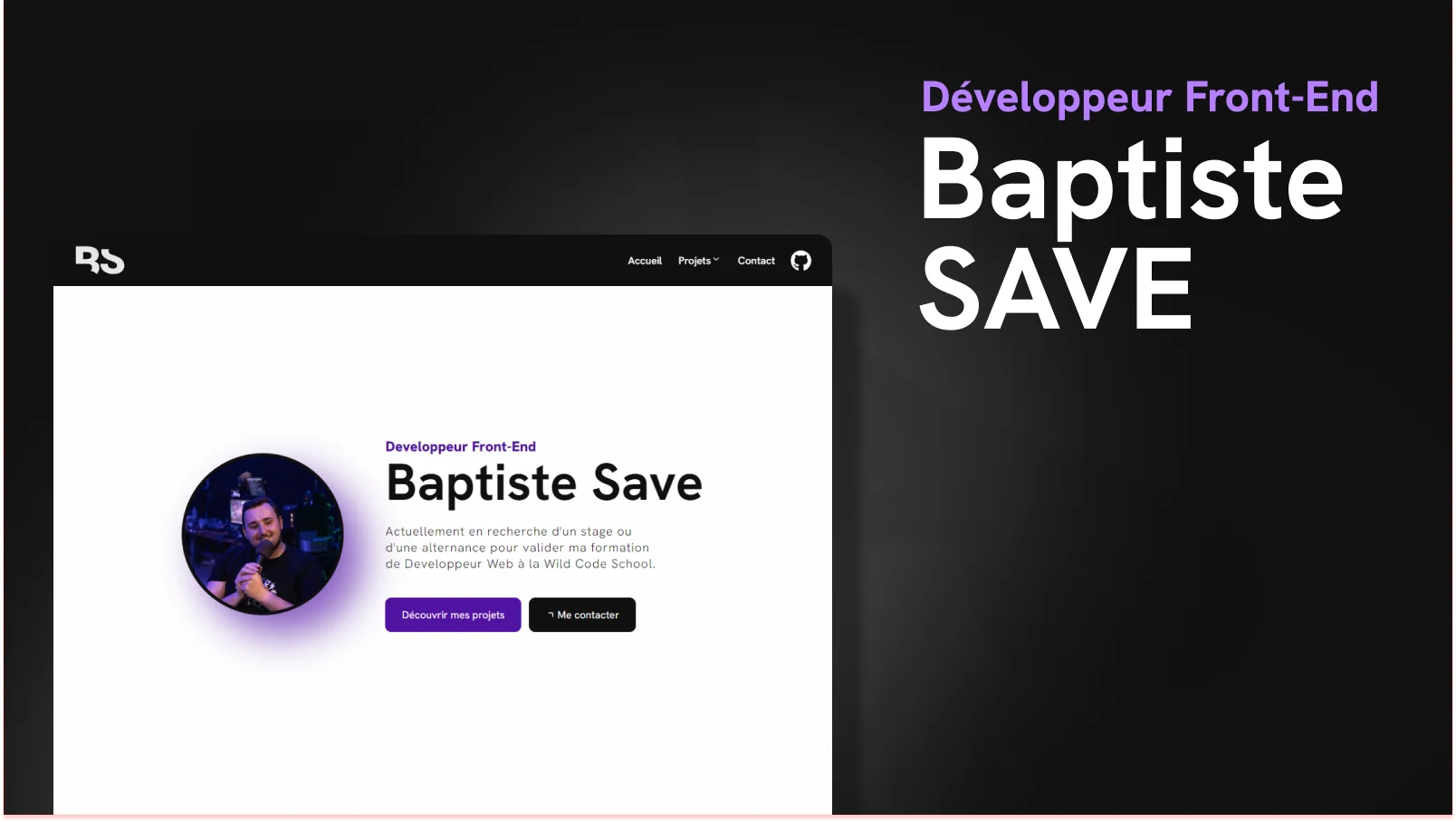 Développeur Web Front-End | Baptiste SAVE